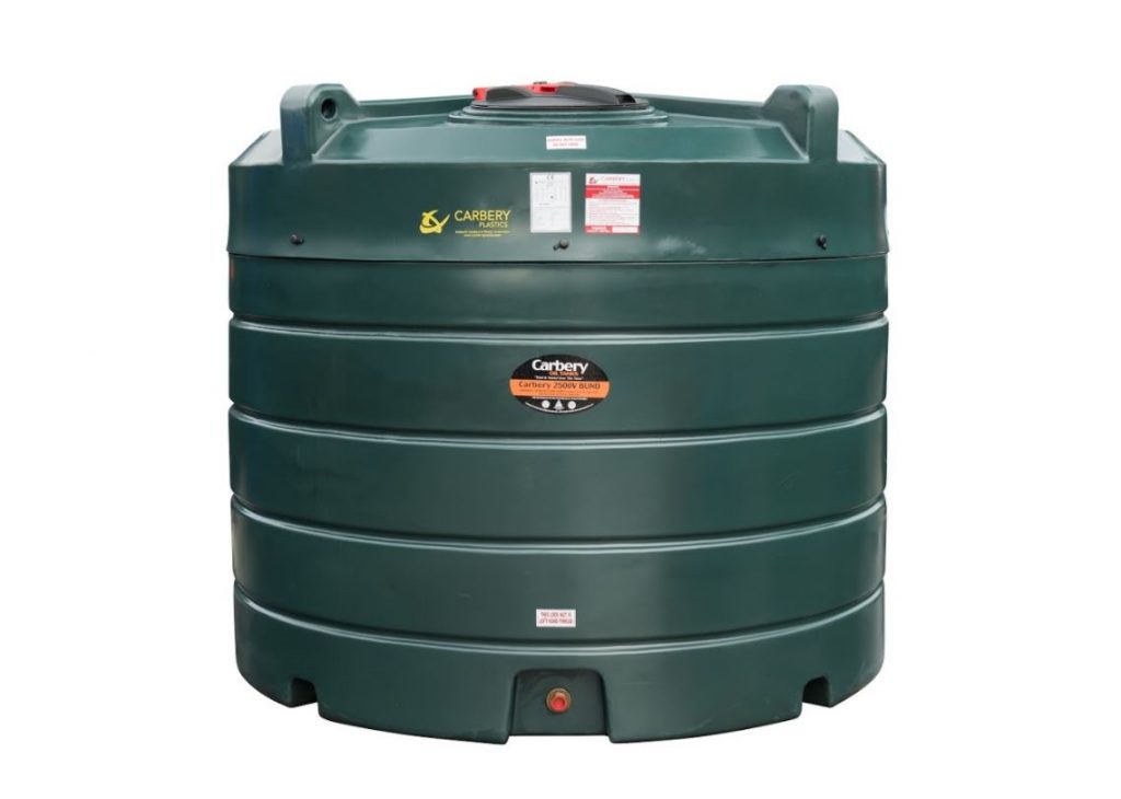 Carbery 2500VB Vertical Bunded Oil Tank - Tank Depot